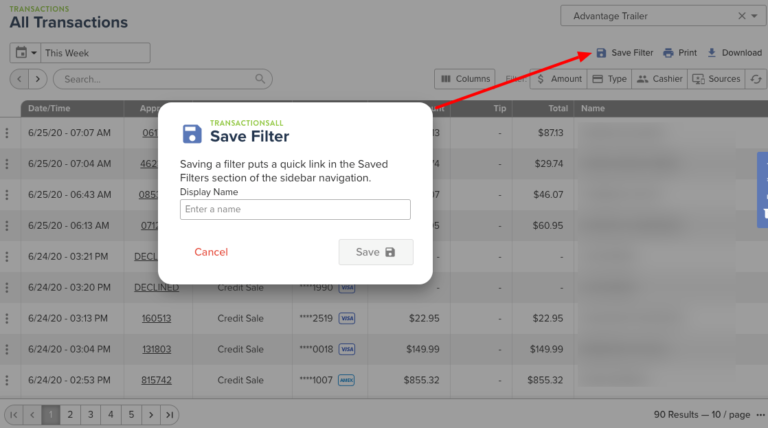 Transaction Reporting · Gravity Payments Documentation