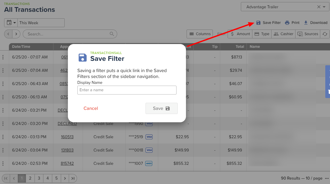 Transaction Reporting · Gravity Payments Documentation