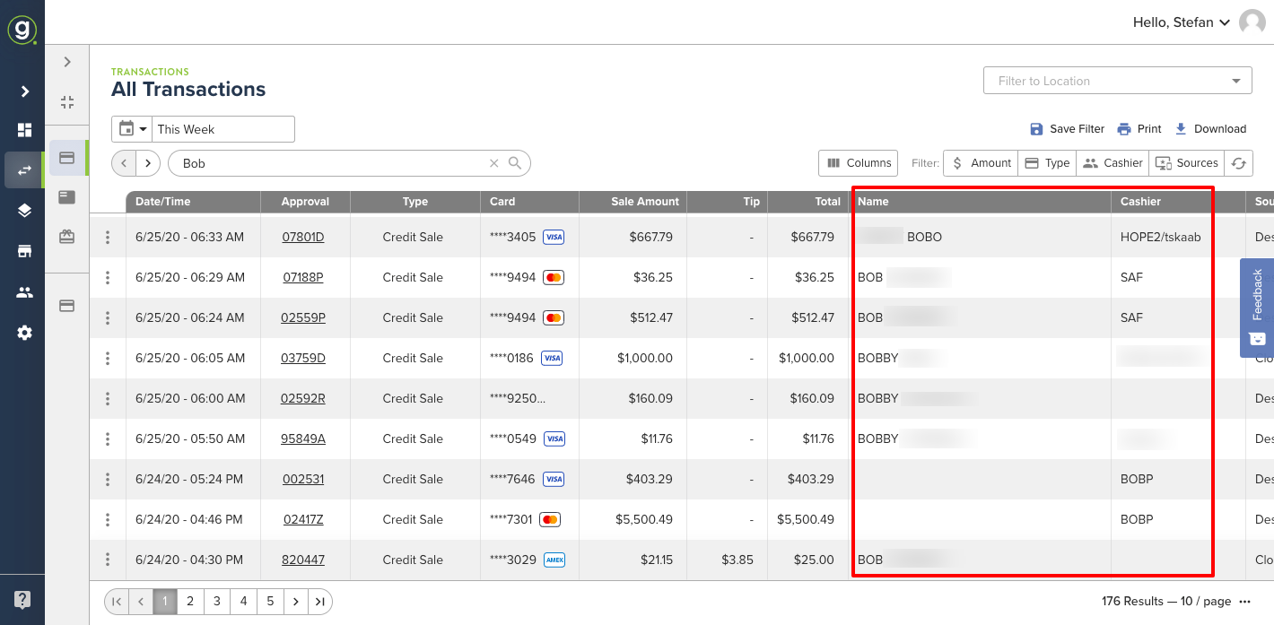 Transaction Reporting · Gravity Payments Documentation