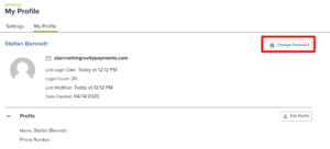 User settings · Gravity Payments Documentation