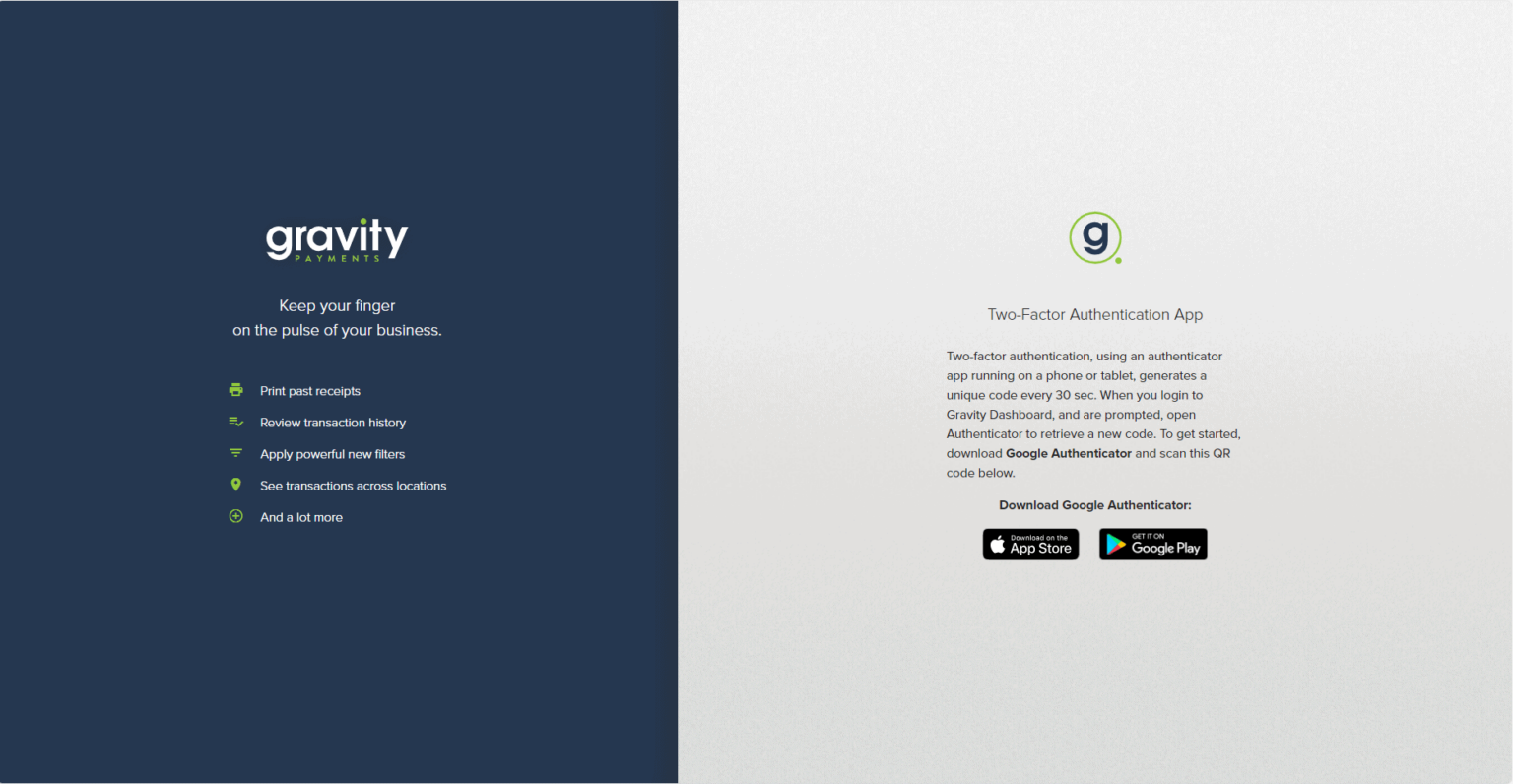 Multi-Factor Authentication · Gravity Payments Documentation