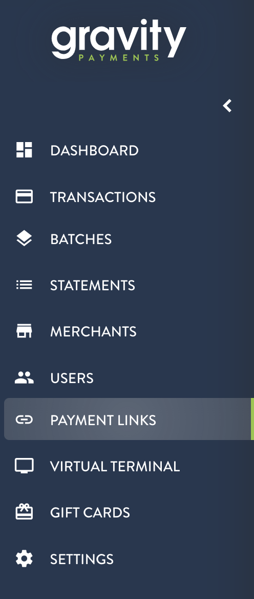 Payment Links · Gravity Payments Documentation